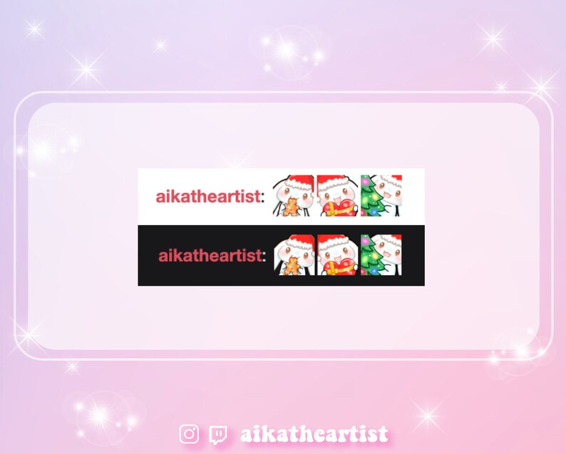 Christmas Cute Emotes for Twitch and Discord - Etsy