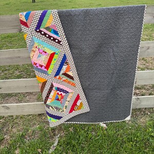Oh so Colorful Homemade Quilt--fun and Energetic Mix of Patterns ...