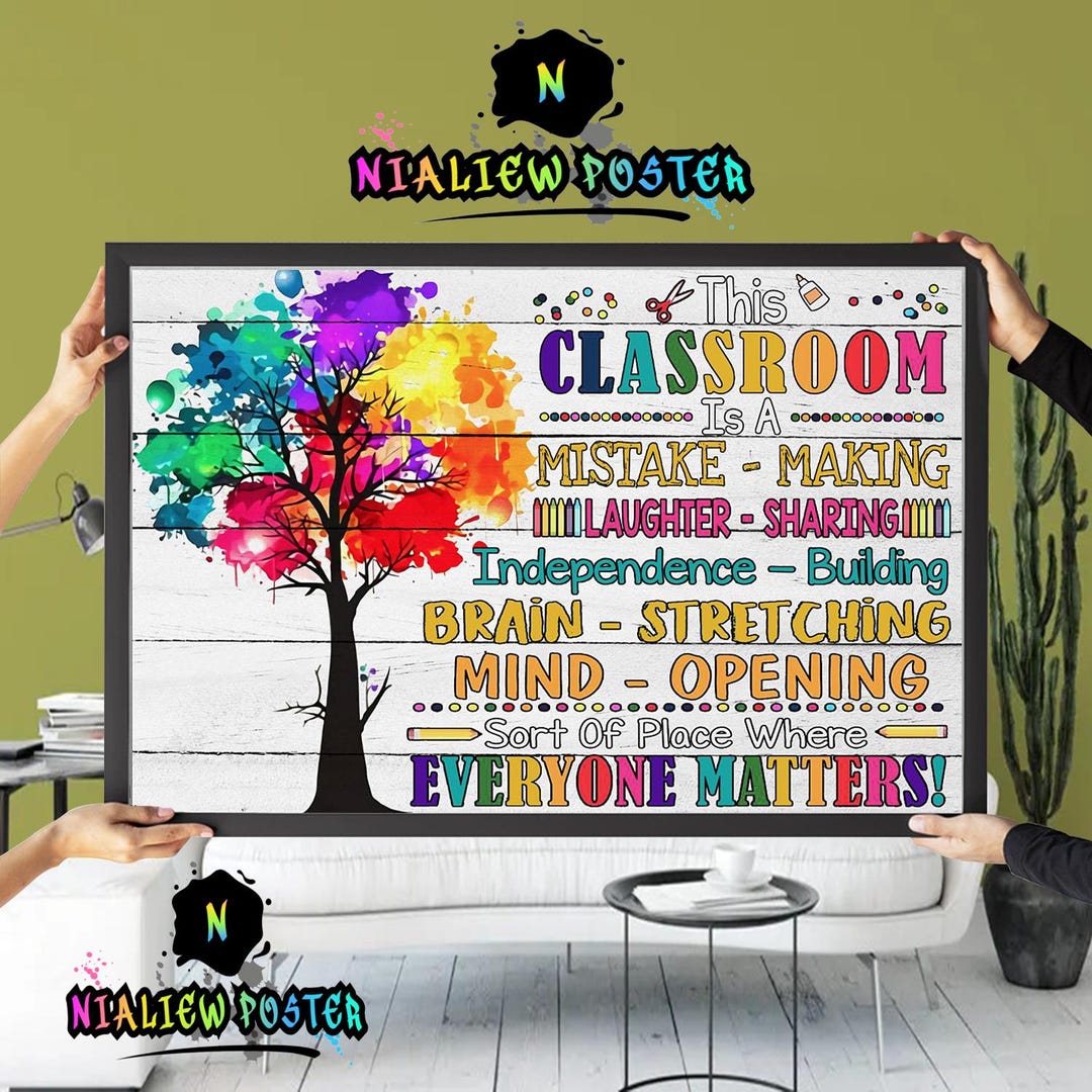 Poster This Classroom is A Mistake Making the Wood - Etsy