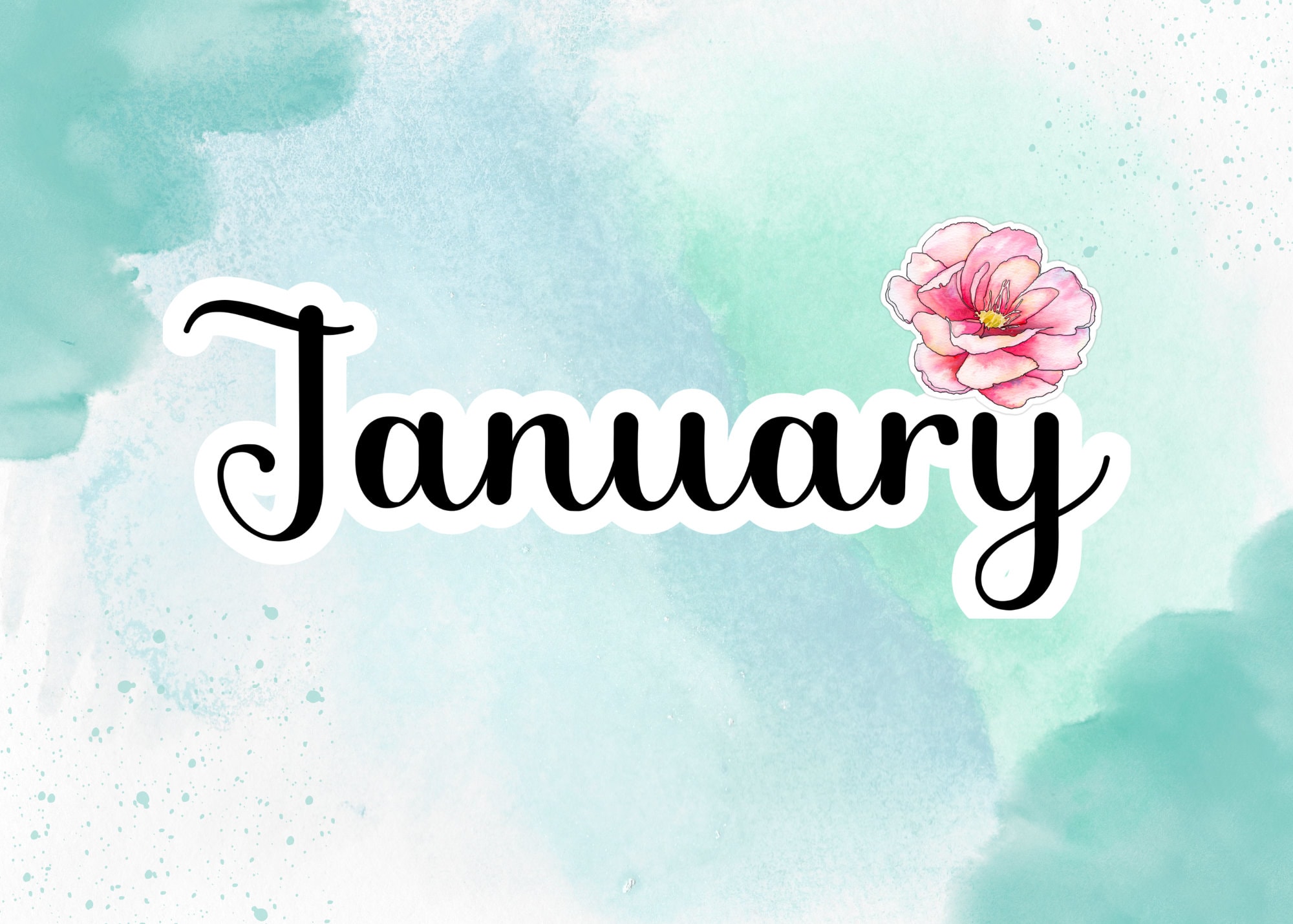 Months of the Year Planner Stickers, Cute Printable Planner Stickers ...