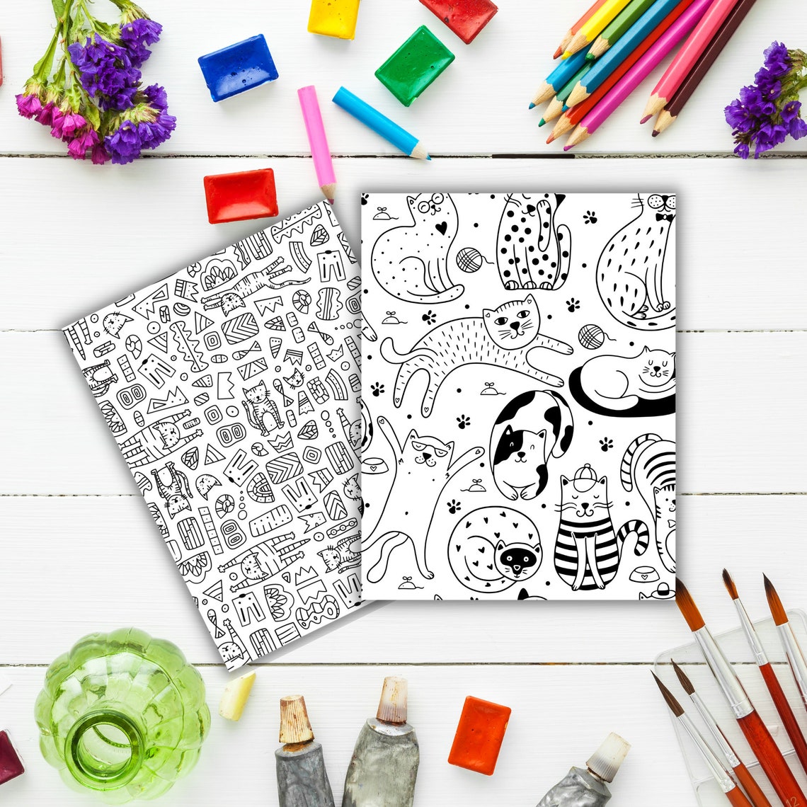Cat Doodle Pages, Cat Coloring Pages, Coloring Pages, Coloring Pages ...