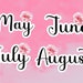 Months of the Year Planner Stickers, Cute Printable Planner Stickers ...