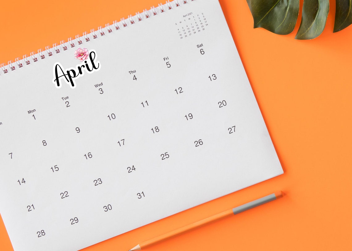 Months of the Year Planner Stickers, Cute Printable Planner Stickers ...