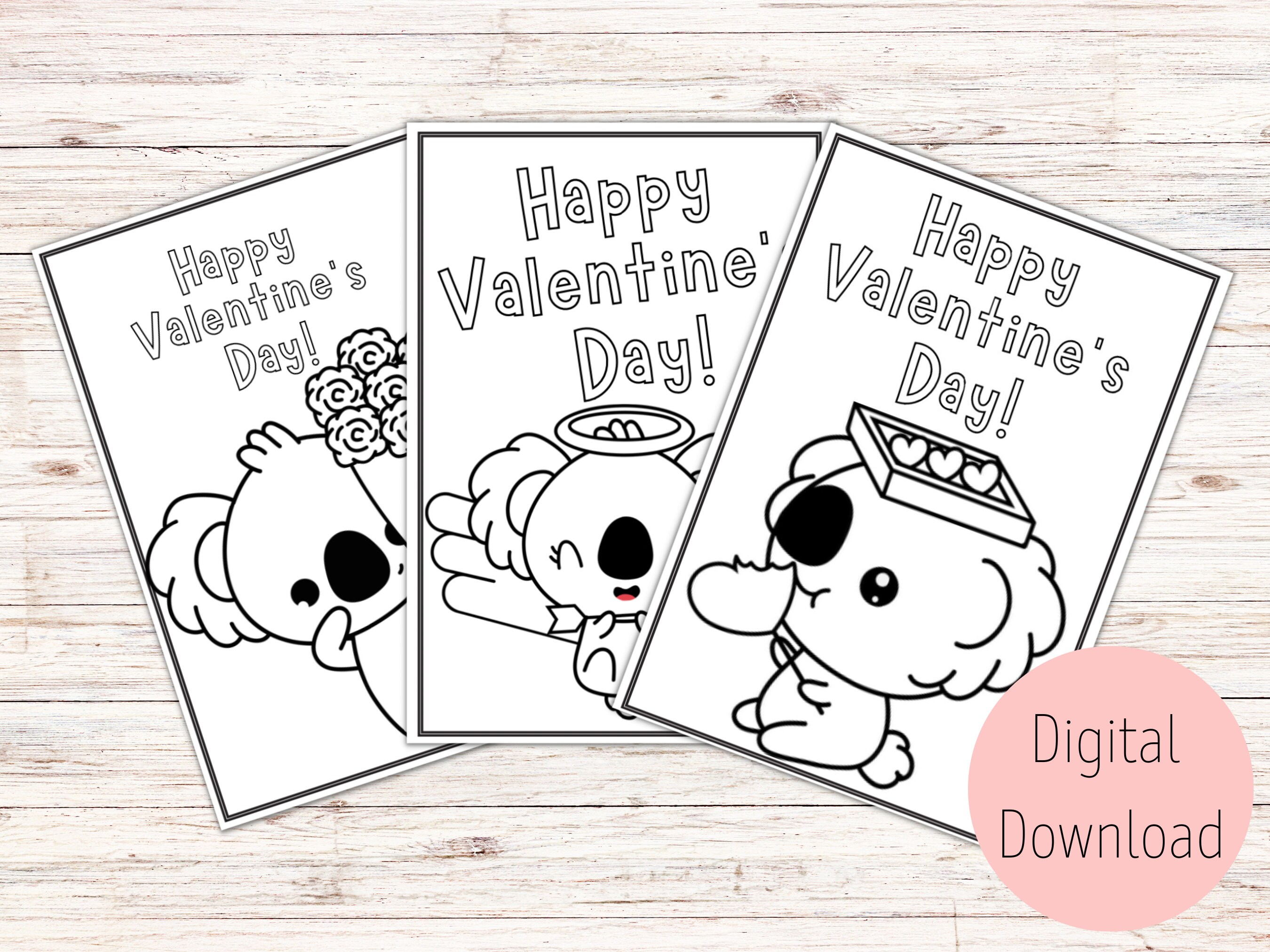 Koala Valentine Cards for Kids, Kids Valentine Cards, Animal Valentine ...