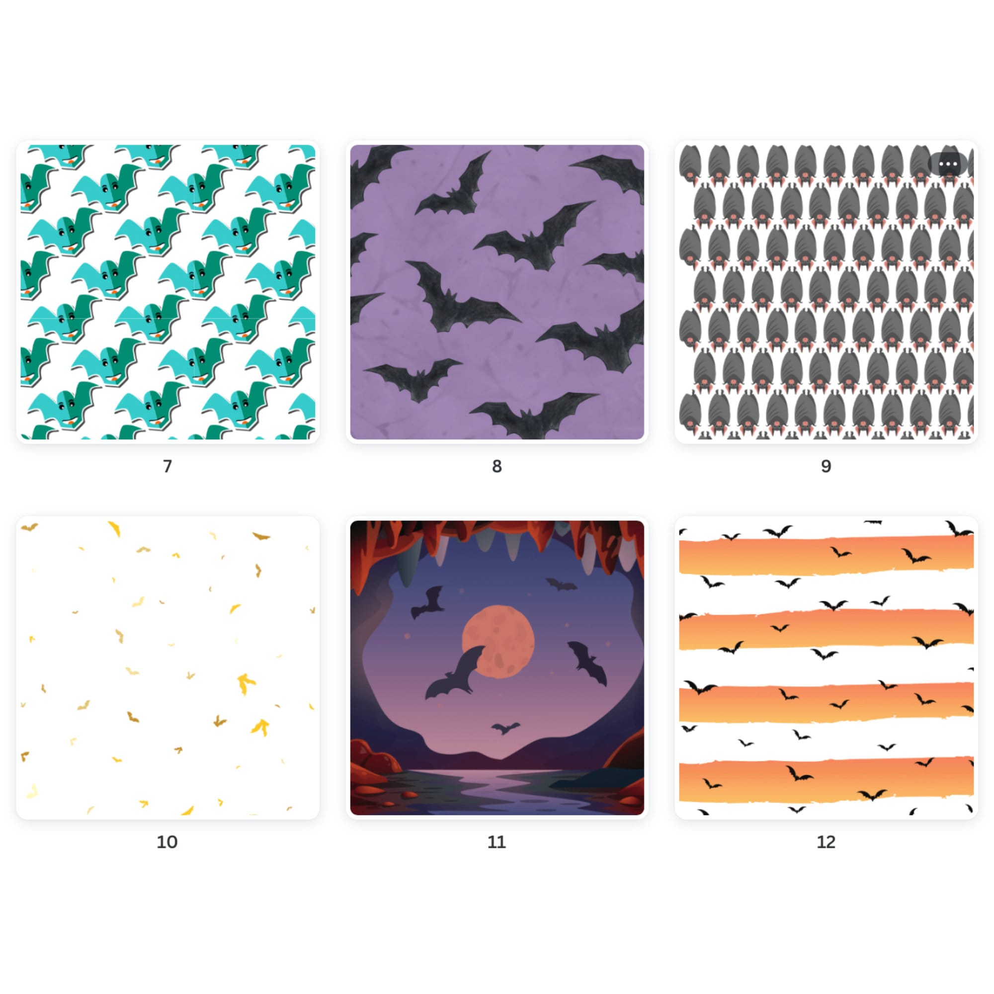 Bat Digital Paper Bundle, Bat Background, Digital Paper, PNG Paper ...
