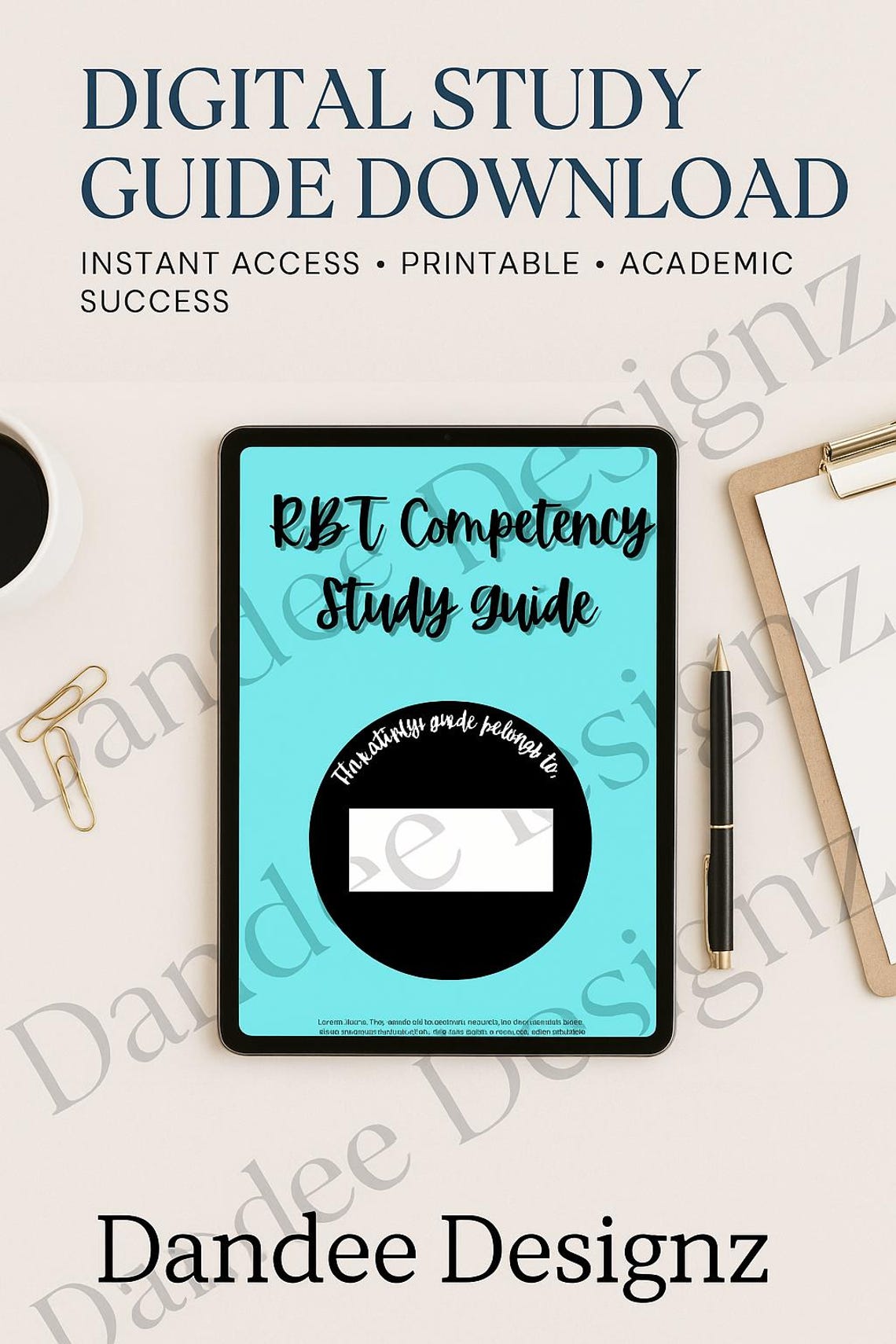 RBT Competency Study Guide - PDF Download - Etsy