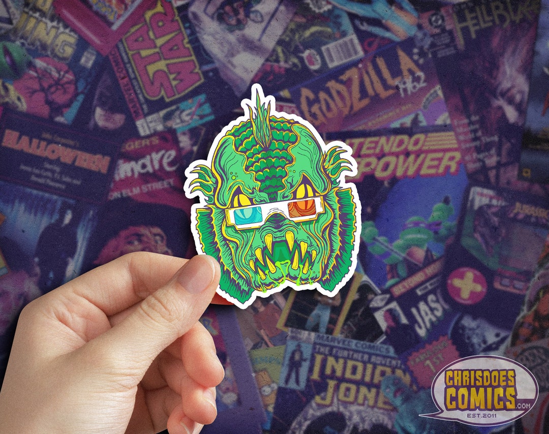 Swamp Creature Sticker, Horror Sticker, Horror Car Sticker, Monster ...