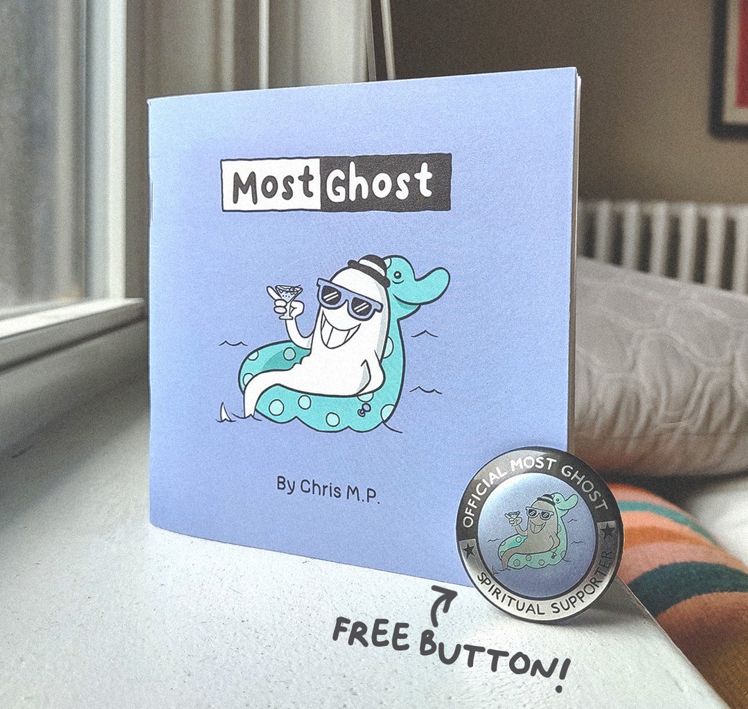 Most Ghost Comic Zine | Underground Comix | Comic Strip Book | Free Pin ...