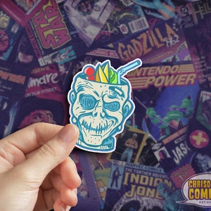 Trader Sams Grog Grotto Tiki Cocktail Sticker: Retro Hawaiian Decal - Etsy