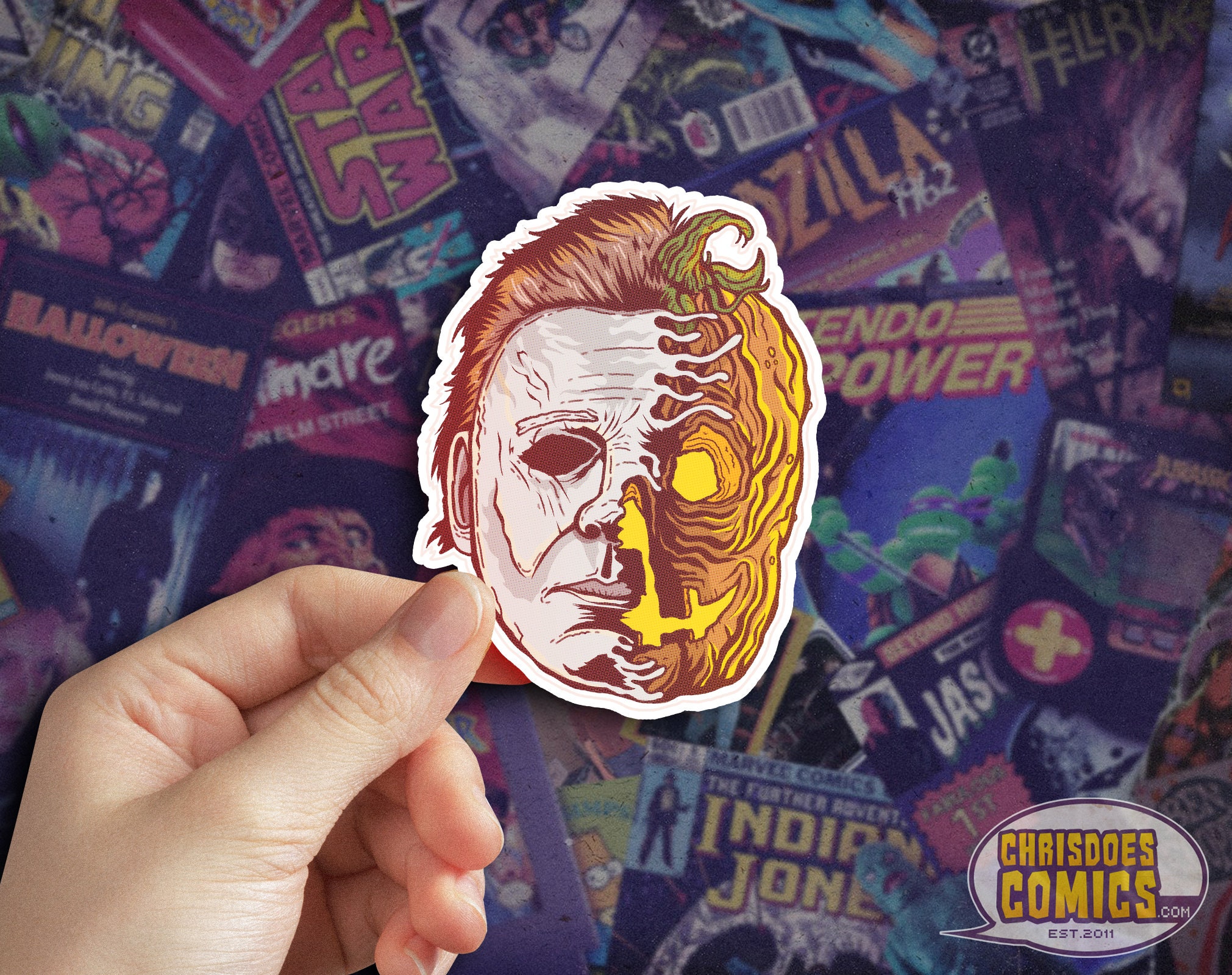 Halloween Sticker, Horror Sticker, Horror Car Sticker, Monster Sticker ...