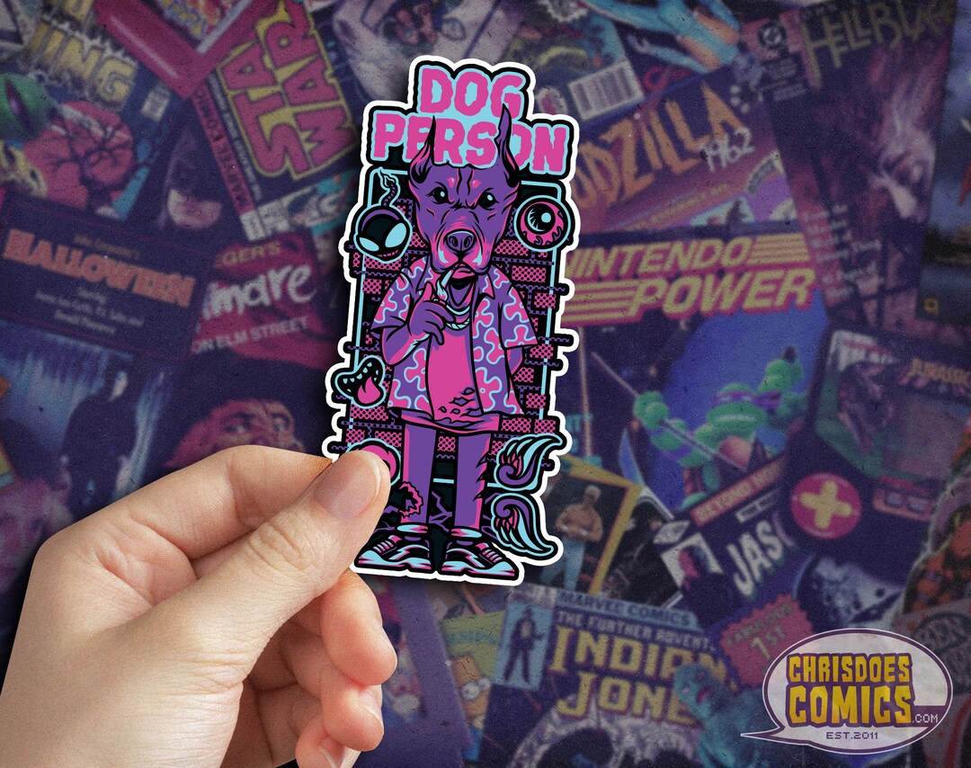 Dog Person Sticker, Decal, Puppy Sticker, Pet Mom Fur, Animal Laptop ...