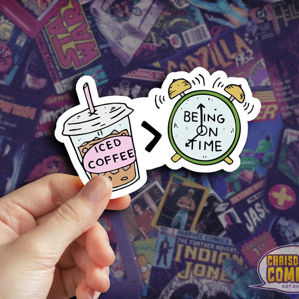Iced Coffee Sticker - Etsy