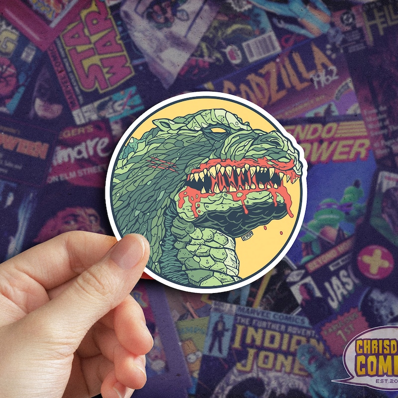 Godzilla Bumper Stickers - Etsy