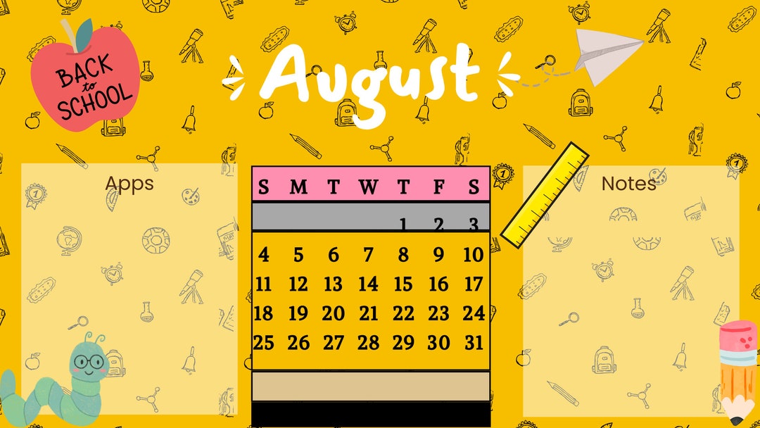 Laptop Homescreen August 2024 - Etsy