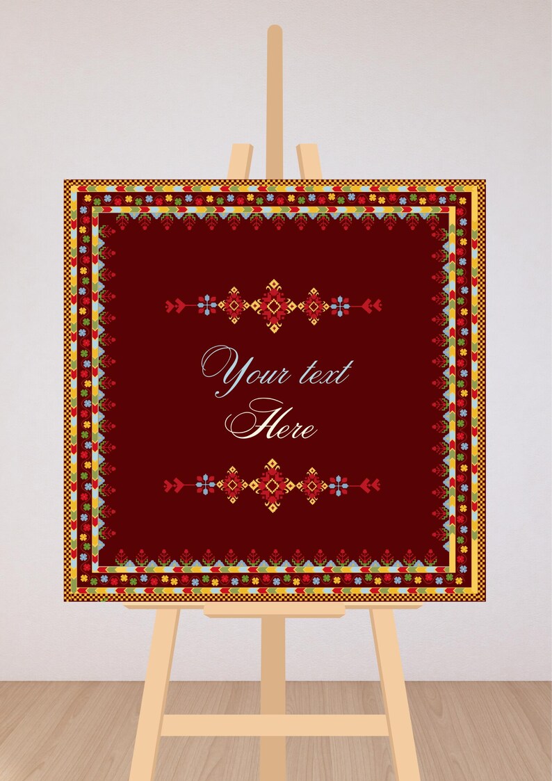 PRINTABLE Template Palestinian Wedding Sign-wedding Backdrop ...