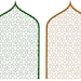 12 Islamic Frames Outline/geometrical Patterns PNG Files With a ...