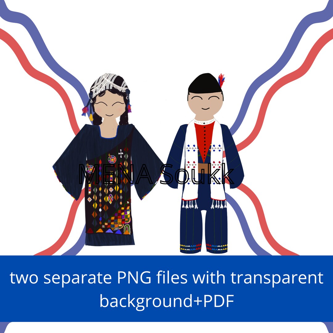 Assyrian Woman and Man Wearing Khomala-assyrian Folk-chaldean Folk ...