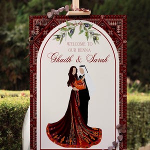 Palestinian Wedding Sign-wedding Backdrop Palestinian Henna-palestinian ...