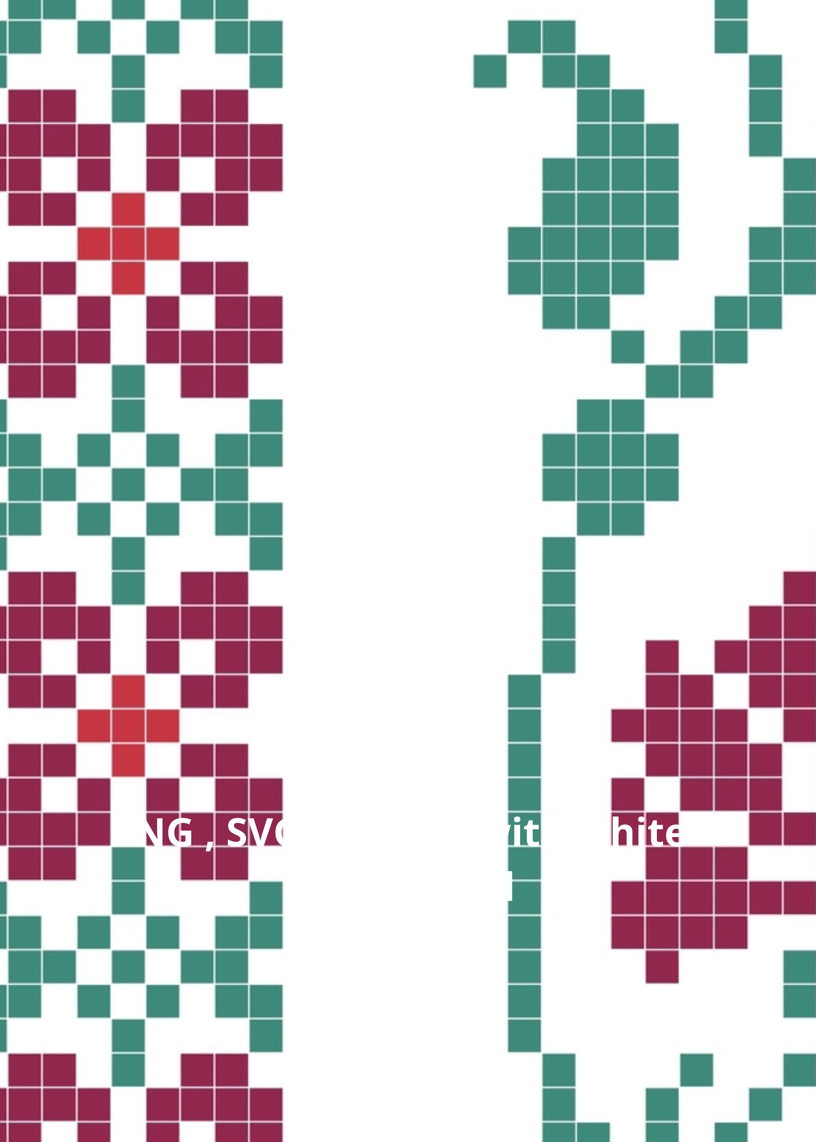 Tatreez Pattern-flowers and Leaves Png, Svg,eps,pdf-palestinian ...