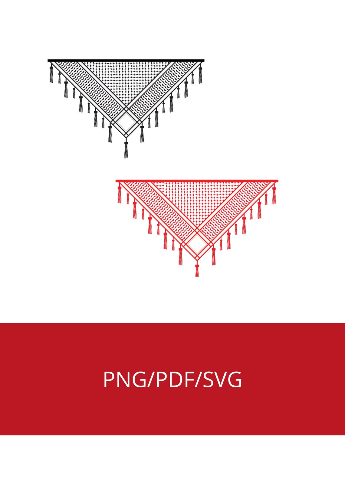 Kuffiyeh Pattern-hatta Pattern-shemagh Png/pdf-palestinian Embroidery ...