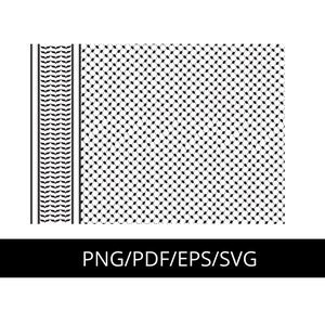 Kuffiyeh Pattern-hatta Pattern-shemagh Png/pdf-palestinian Embroidery ...