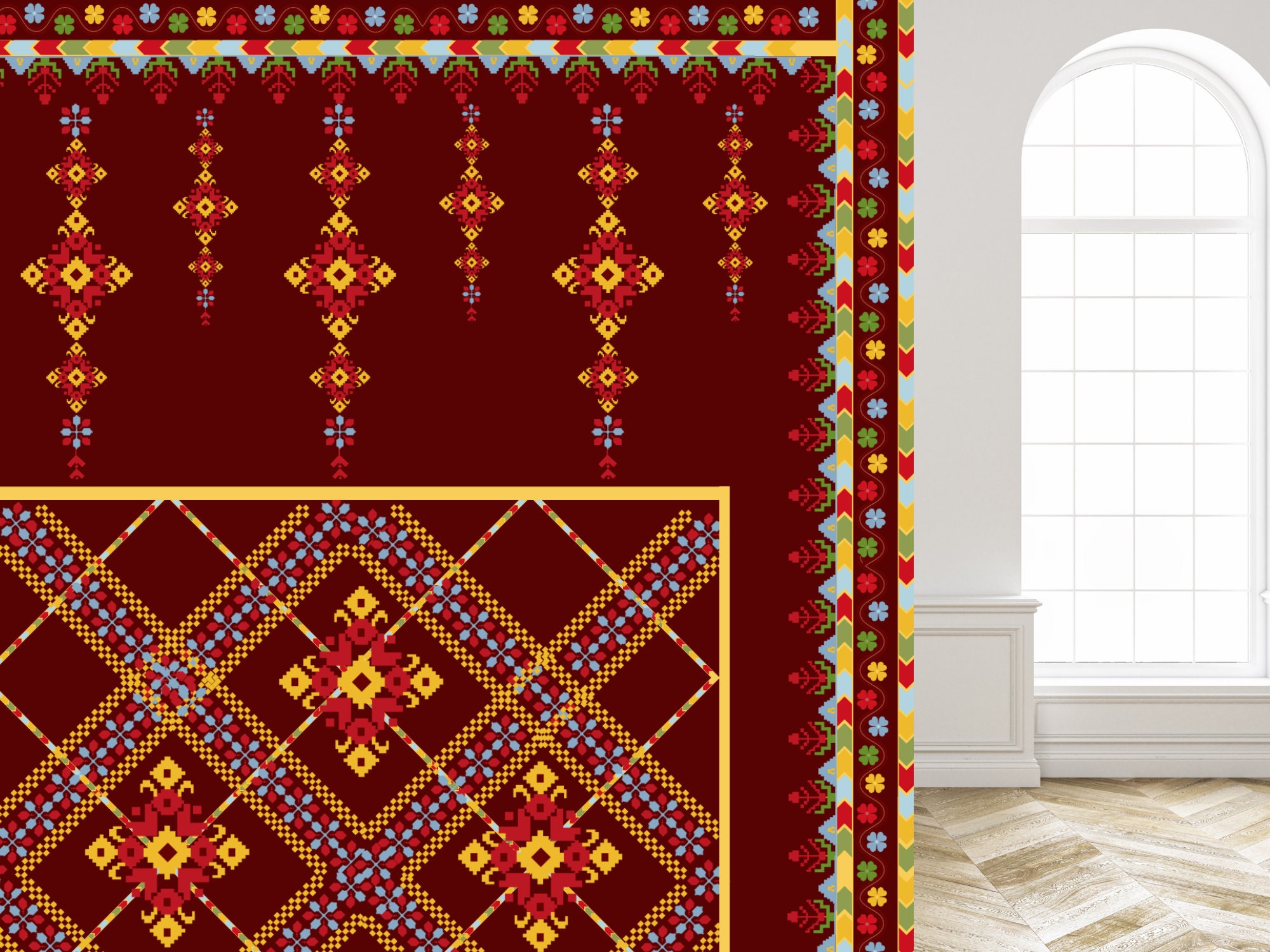 Printable Palestinian Henna Sign-printable Palestinian Henna Backdrop ...