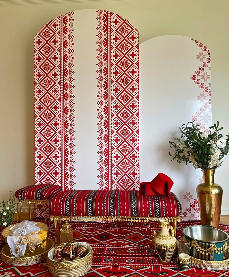 Printable Palestinian Henna Sign-printable Palestinian Henna Backdrop ...