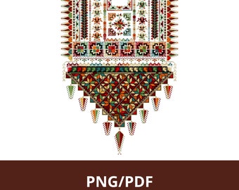 Tatreez Pattern Png/pdf/eps-palestinian Embroidery-palestinian Henna - Etsy