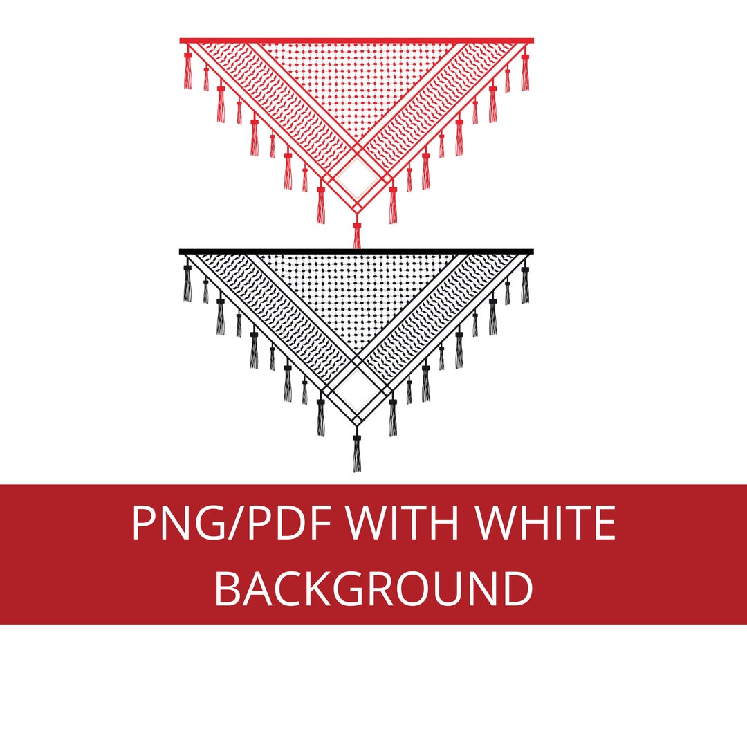 Kuffiyeh Pattern-hatta Pattern-shemagh Png/pdf-palestinian Embroidery ...