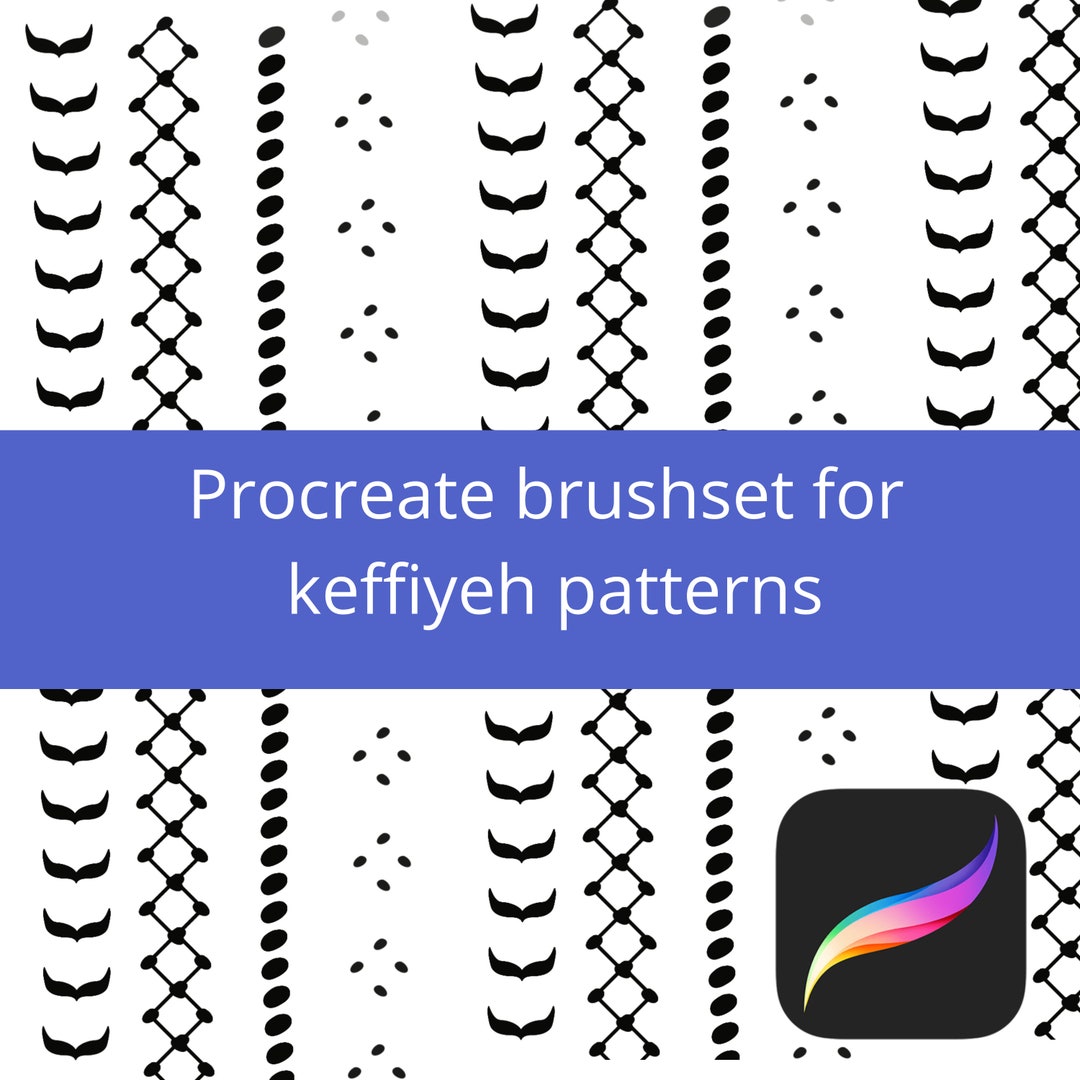 Procreate Brush for Keffiyeh Patterns - Etsy