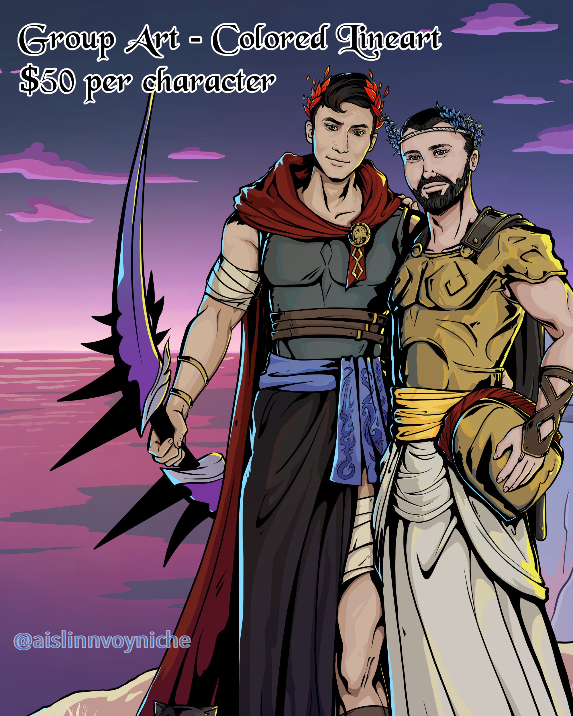 RPG Character Group Artwork - Etsy