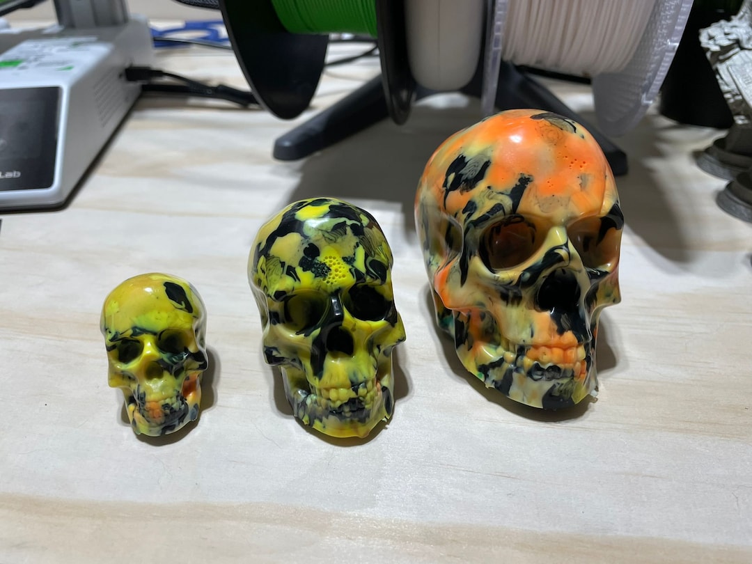 PLA Plus Filament Skulls all Unique, Multiple Sizes - Etsy