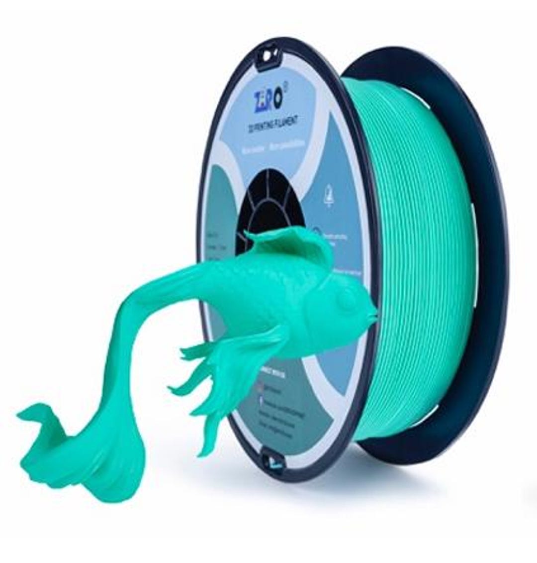 Matte Cyan PLA Ziro 3D Printing Filament 1.75mm, 1kg Rolls Strong ...