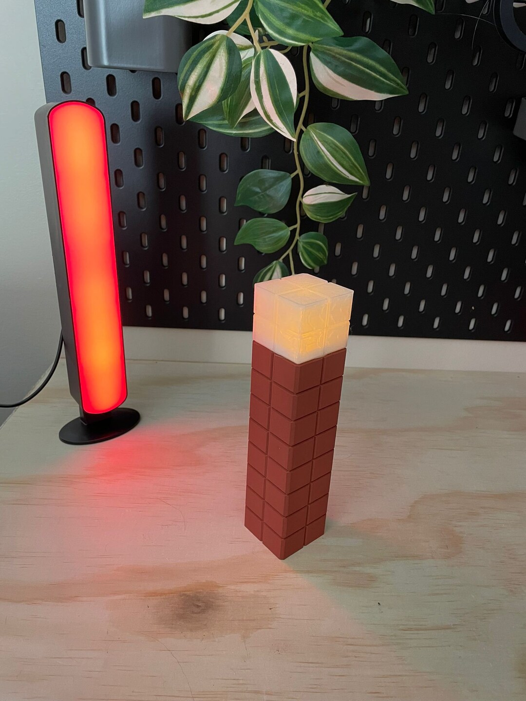 Minecraft Torch illuminated Tea Light Candle - Etsy