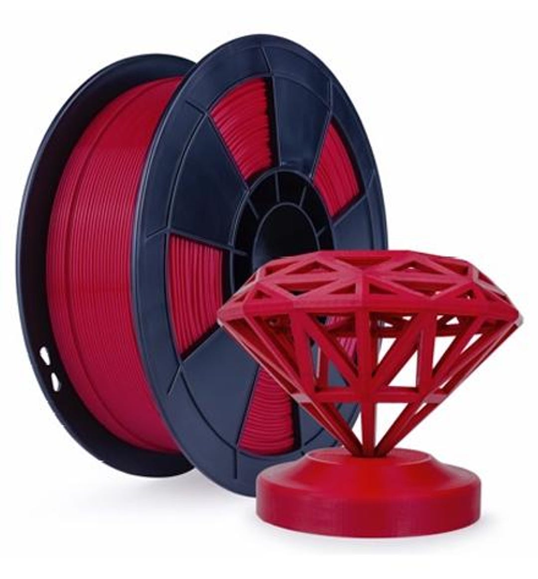 Dark Red PLA Pro - Ziro 3D Printing Filament - 1.75mm, 1kg Rolls ...