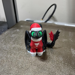 Toothless (christmas Sweater) & Light Fury Desk Ornaments! - Etsy