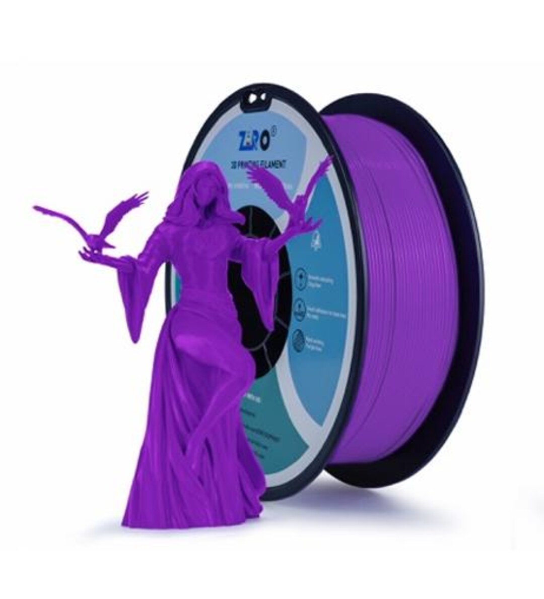 Purple PLA Pro Ziro 3D Printing Filament 1.75mm, 1kg Rolls Strong ...