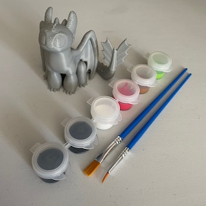 Paint Your Own Toothless Kits! (lightfury & Toothless Bundle) - Etsy