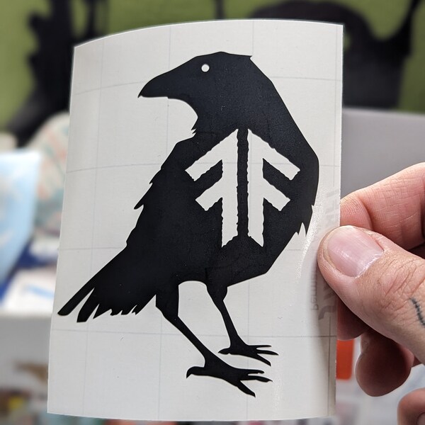Raven Decal - Etsy