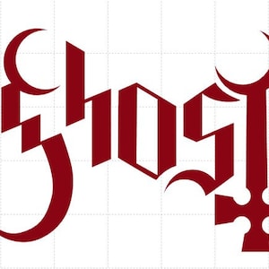 Ghost Band Logo Decal Sticker Ghost BC Nameless Ghoul - Etsy