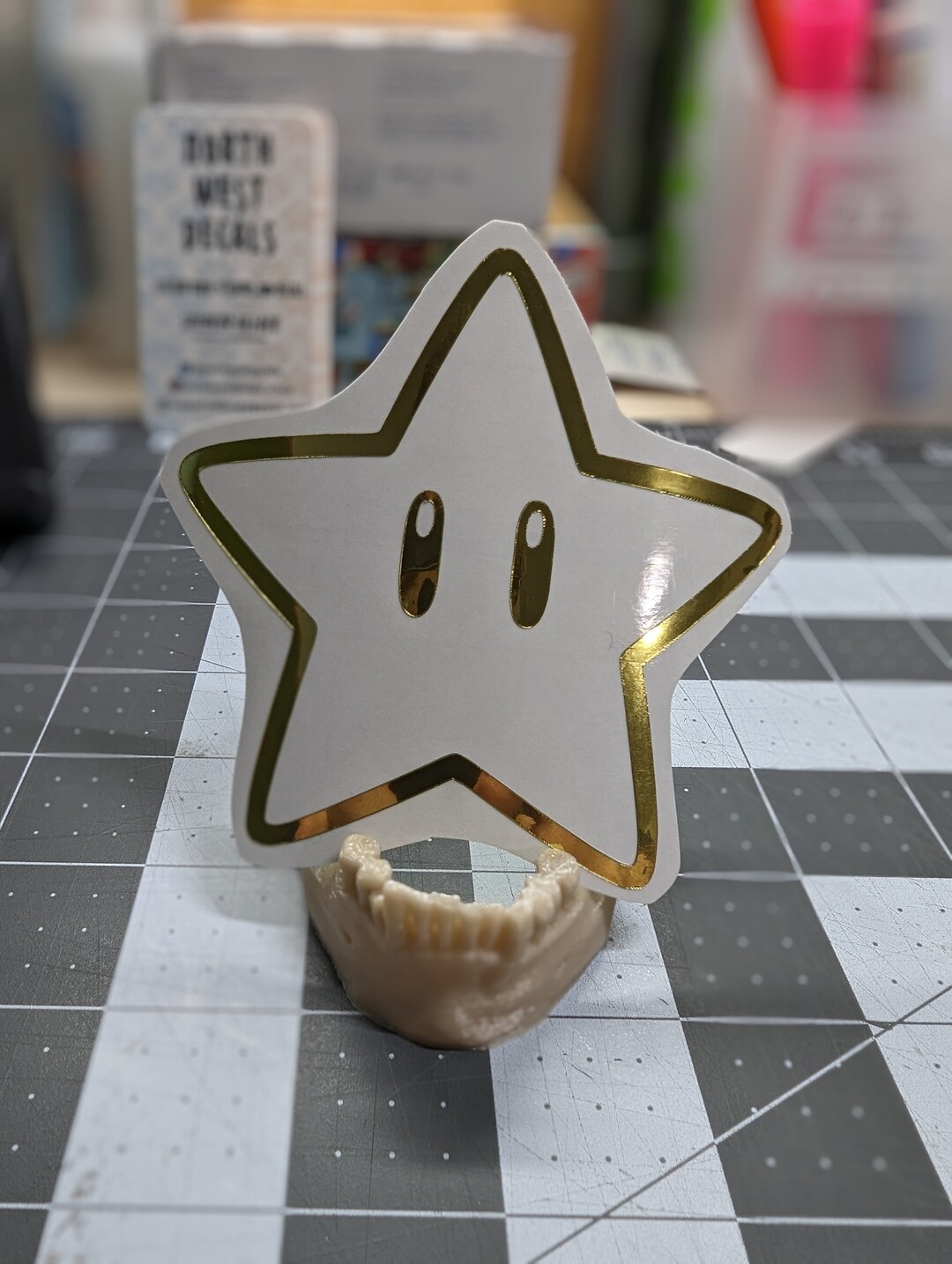 Mario Super Star Sticker | Starman | Super Mario Brothers | Vinyl Decal ...