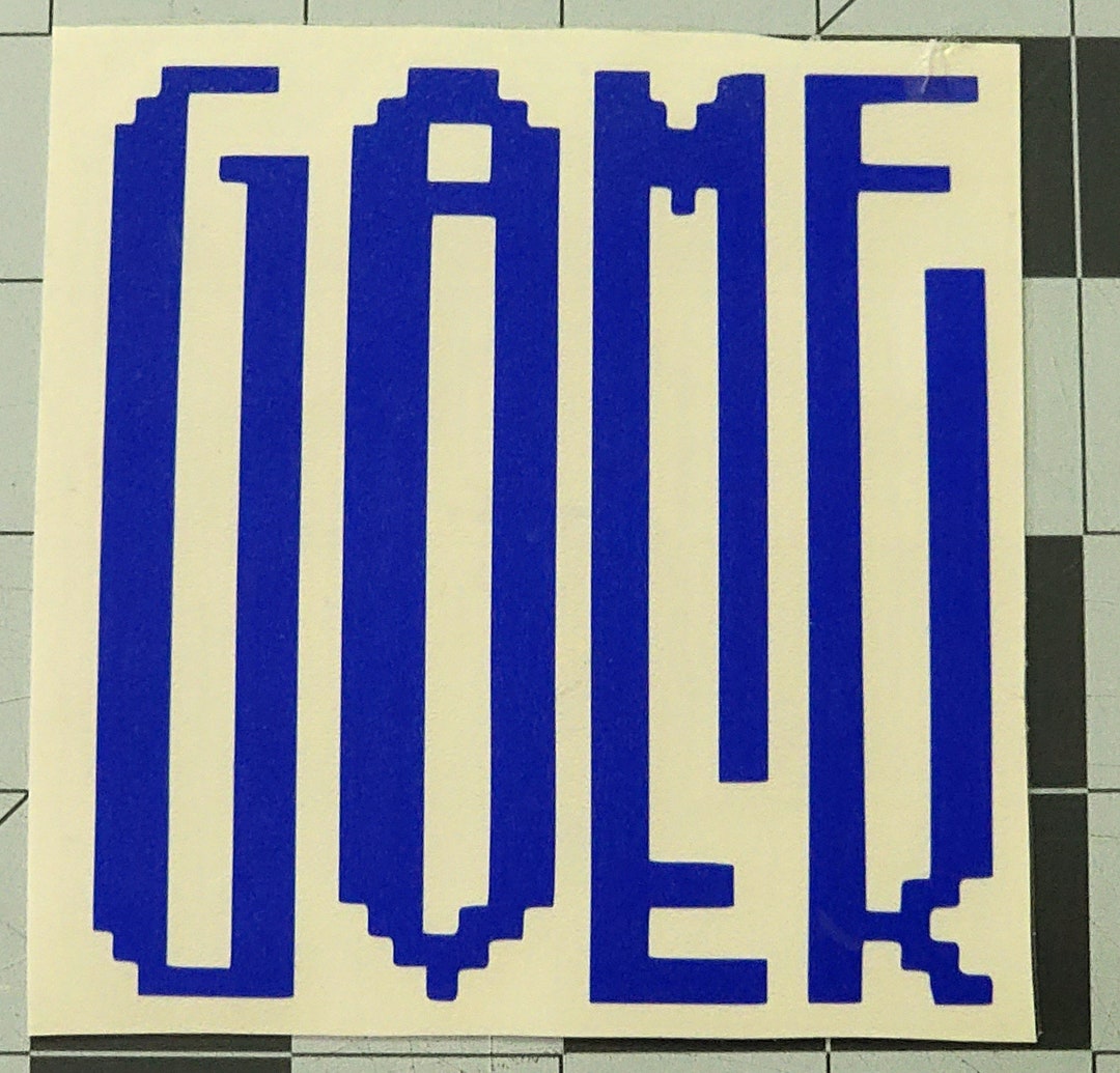 Retro Game Over Decal Sticker Video Game - Etsy