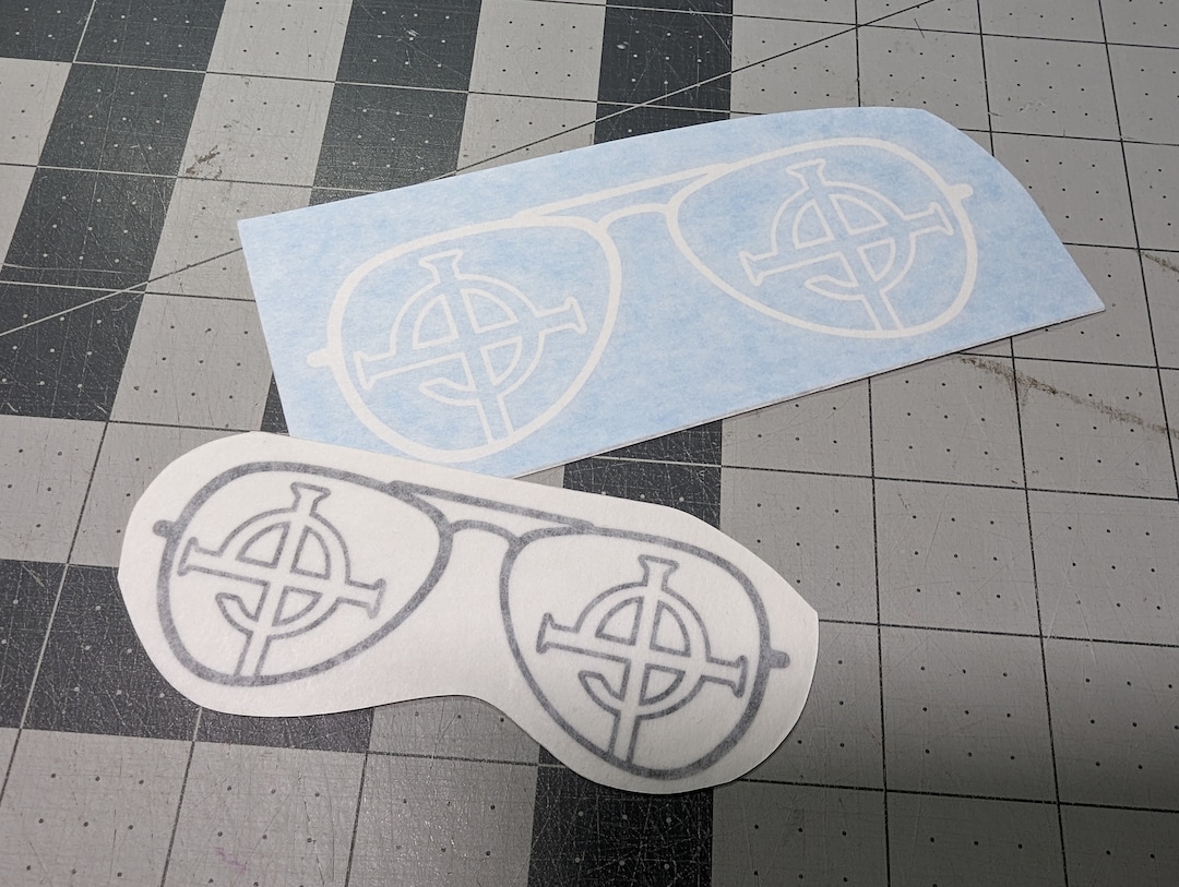 Grucifix Aviators Decal | Jesus He Knows Me | Ghost Sticker - Etsy