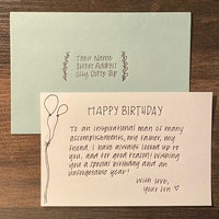 Custom Greeting/birthday Cards - Etsy