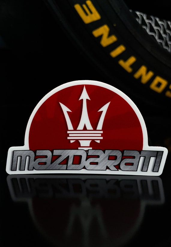 Mazdarati Diecut Mazda Maserati Decal - Etsy