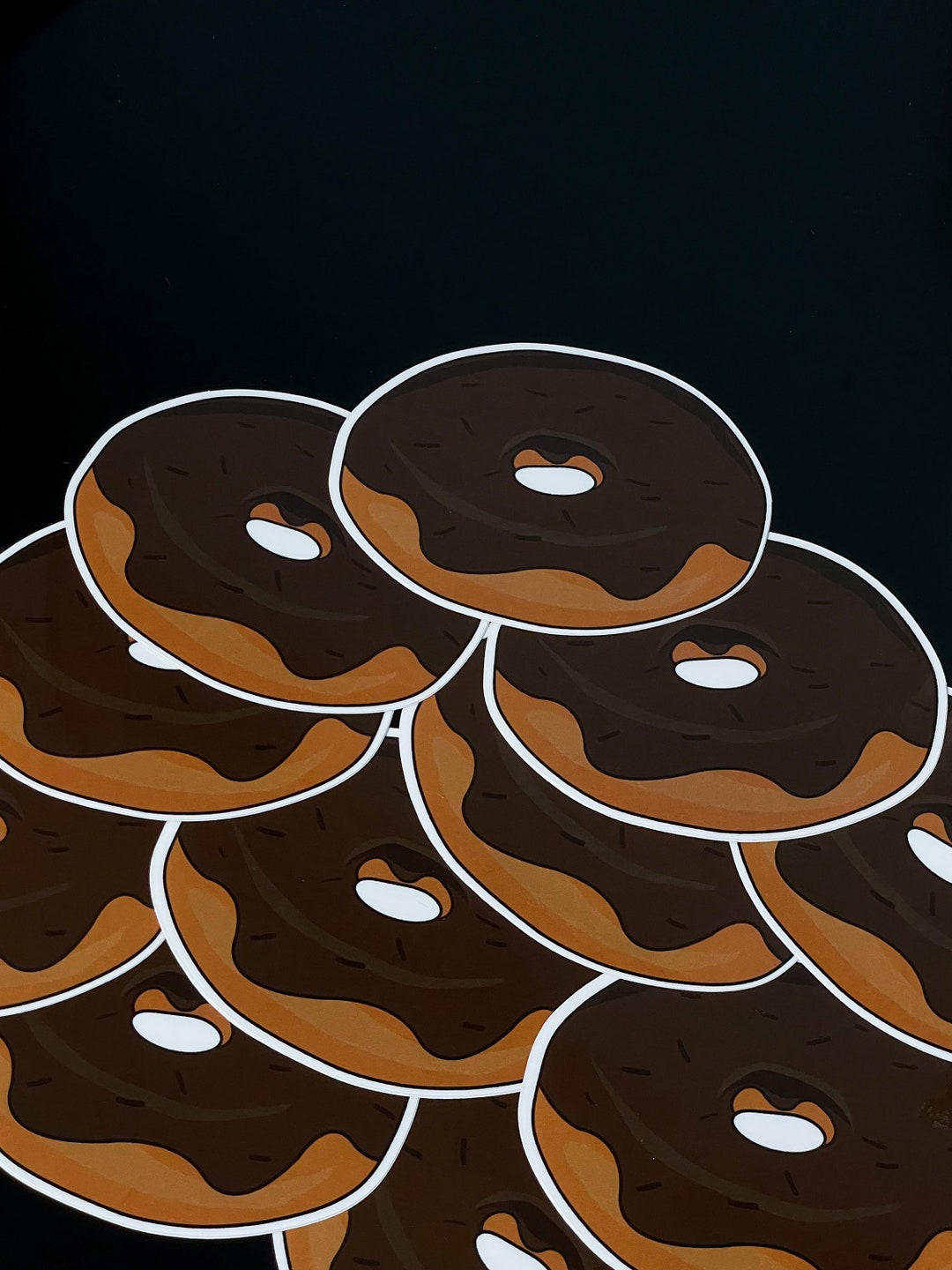 Donut Decal Stickers | Waterproof Vinyl - Etsy
