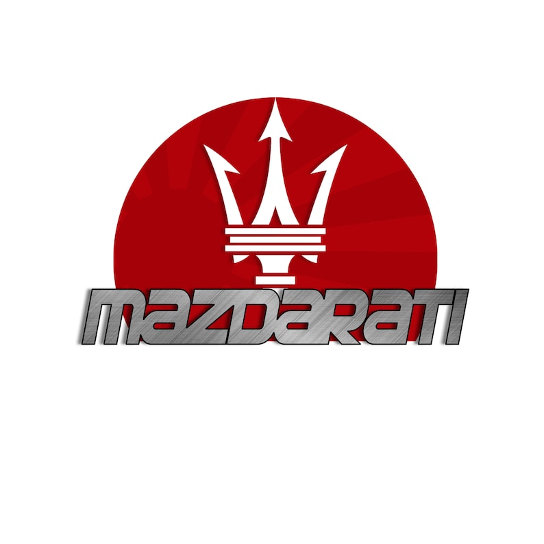 Mazdarati - Diecut Mazda Maserati Decal Updated - Etsy