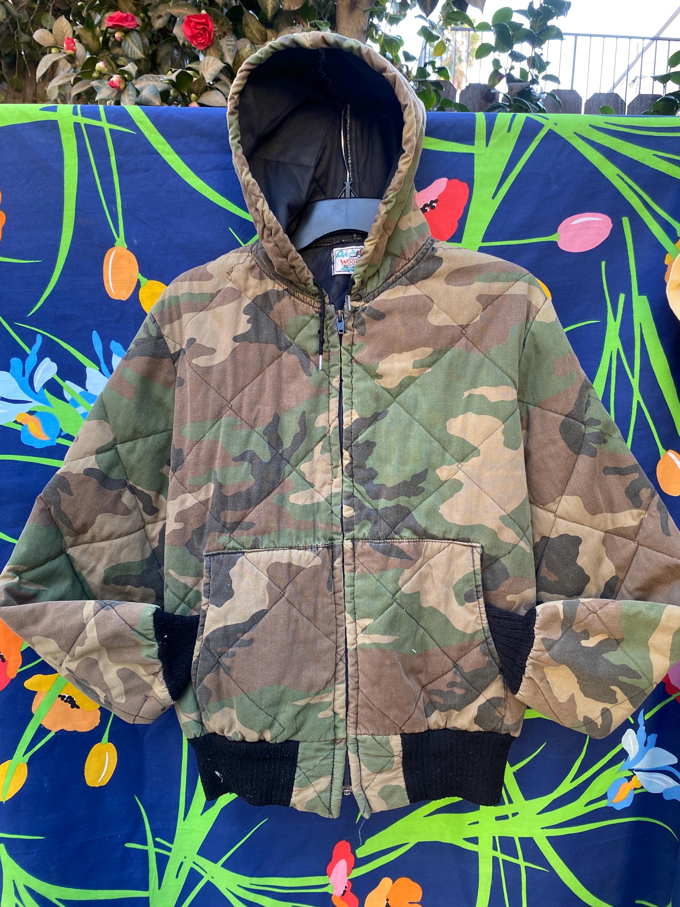 Vintage 80s Camoflauge Forest Camo Jacket, Vintage Hunting Jacket - Etsy