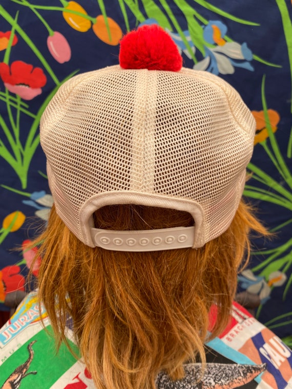 vintage 70s 80s trucker hat seed hat from the 70s w/ … - Gem