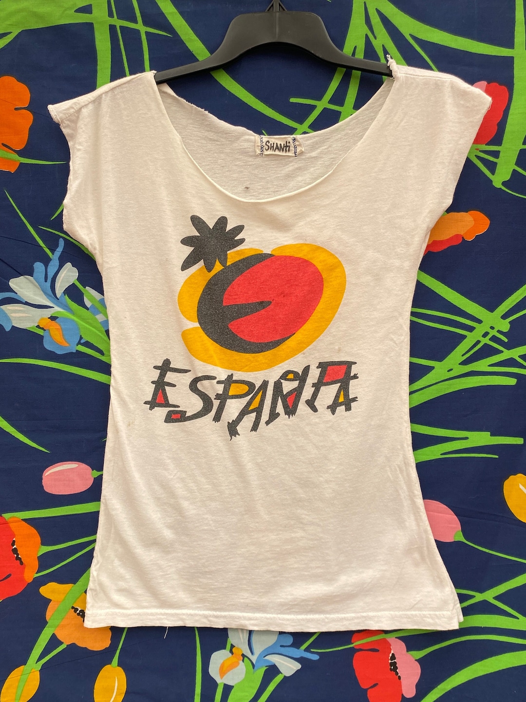 Vintage Espana Spain Cut off T Shirt Muscle Shirt - Etsy